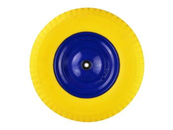 Käru ratas 3.00-4 PU / täis, kollane – Tööriistad24