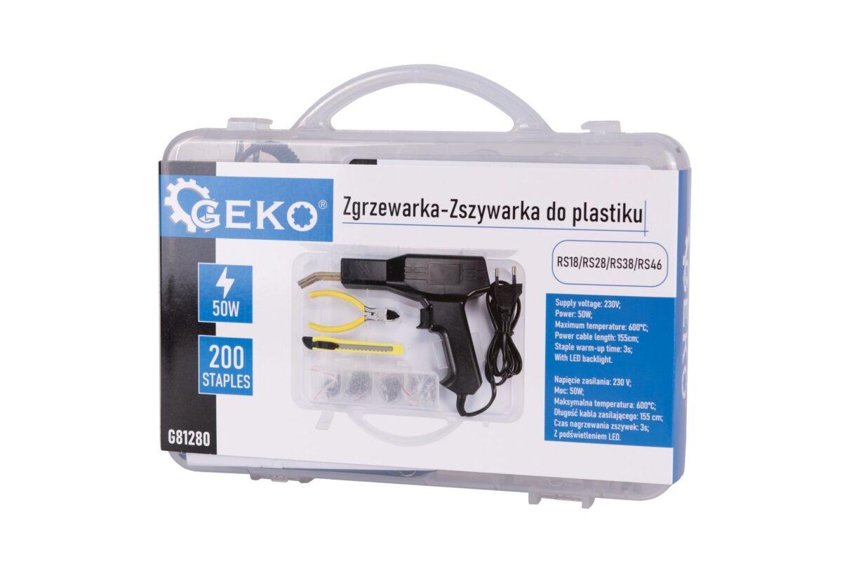 Plastiku parandus komplekt 50W 200 klambrit – Tööriistad24